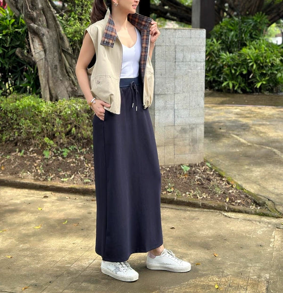 Marian Harrington Vest in Khaki – Pink Manila