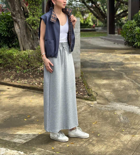 Marian Harrington Vest in Navy – Pink Manila